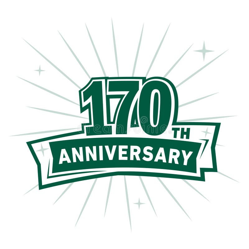 170 Years Celebrating Anniversary Design Template. 170th Anniversary ...
