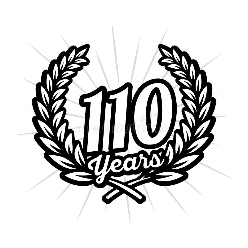 110 Years Anniversary Celebration Design Template. 110th Anniversary ...