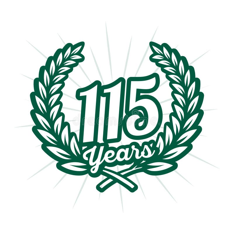 115 Years Anniversary Celebration Design Template. 115th Anniversary ...
