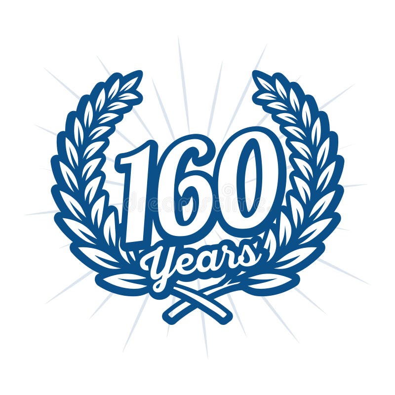 160 Years Anniversary Celebration Design Template. 160th Anniversary ...