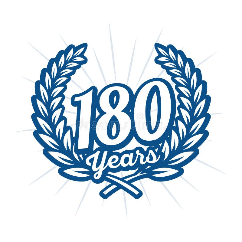 180 Years Anniversary Celebration Design Template. 180th Anniversary ...