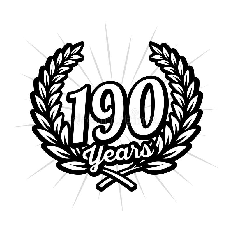 190 Years Anniversary Celebration Design Template. 190th Anniversary ...
