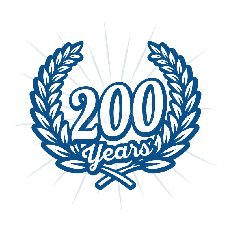 200th Anniversary Design Template. 200 Years Logo. 200 Years Vector And ...