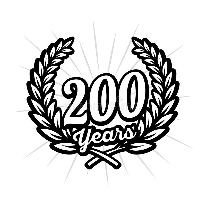 200 Years Anniversary Celebration Design Template. 200th Anniversary ...