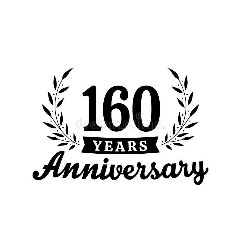 160 Years Anniversary Celebration Logotype. 160th Anniversary Logo ...