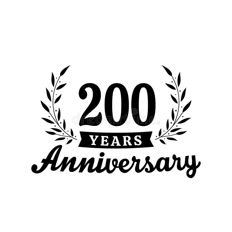 200 Years Anniversary Celebration Logotype. 200th Anniversary Logo ...