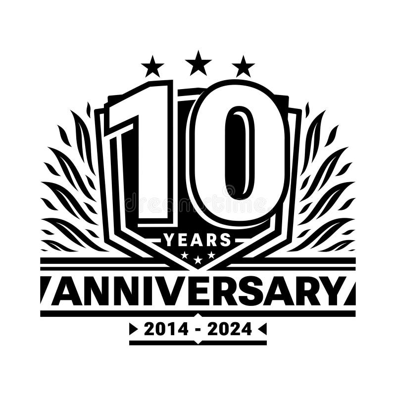 10th Shield Anniversary Logo. 10th Vector and Illustration. Stock ...
