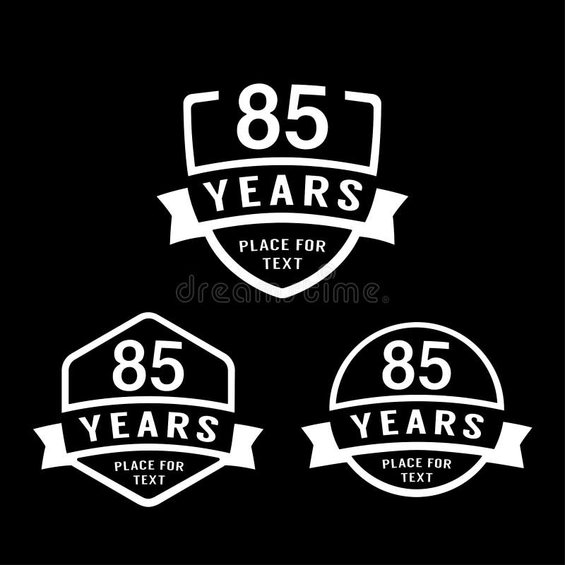 85 Years Anniversary Celebration Logotype. 85th Anniversary Logo ...