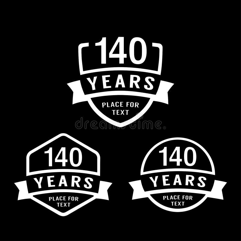 140 Years Anniversary Celebration Logotype. 140th Anniversary Logo ...