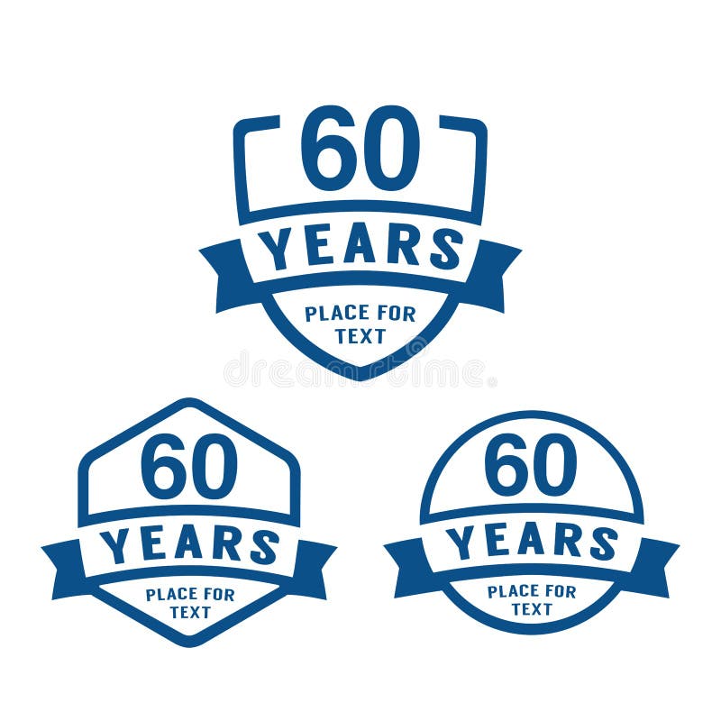 60 Years Anniversary Celebration Logotype. 60th Anniversary Logo ...