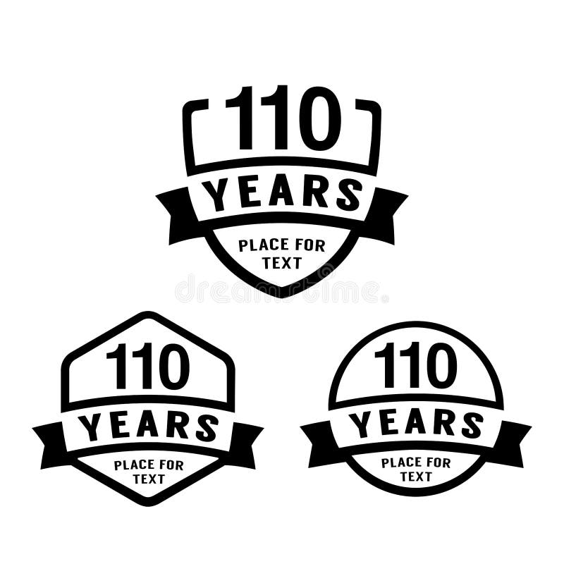 110 Years Anniversary Celebration Logotype. 110th Anniversary Logo ...