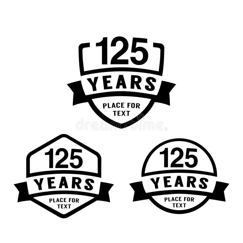 125 Years Anniversary Celebration Logotype. 125th Anniversary Logo ...