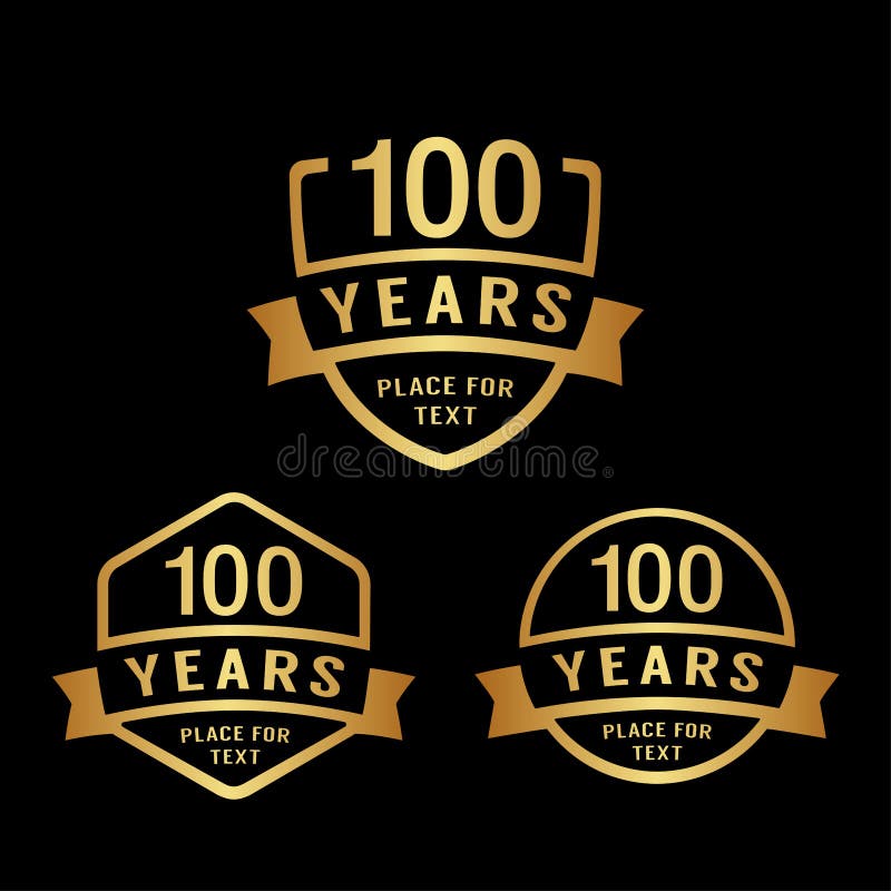 100 Years Anniversary Celebration Logotype. 100th Anniversary Logo ...