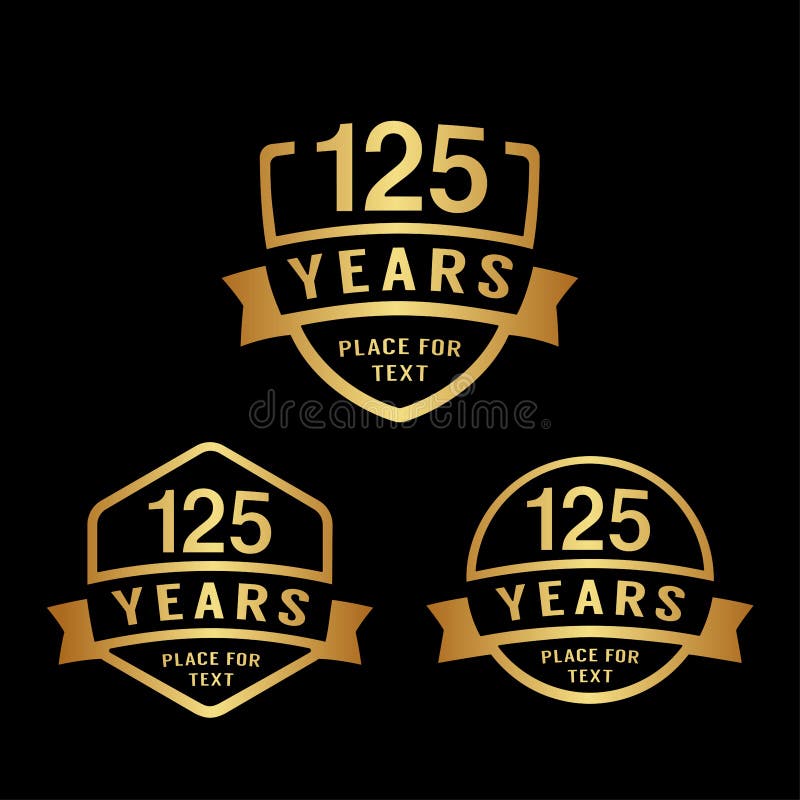125 Years Anniversary Celebration Logotype. 125th Anniversary Logo ...