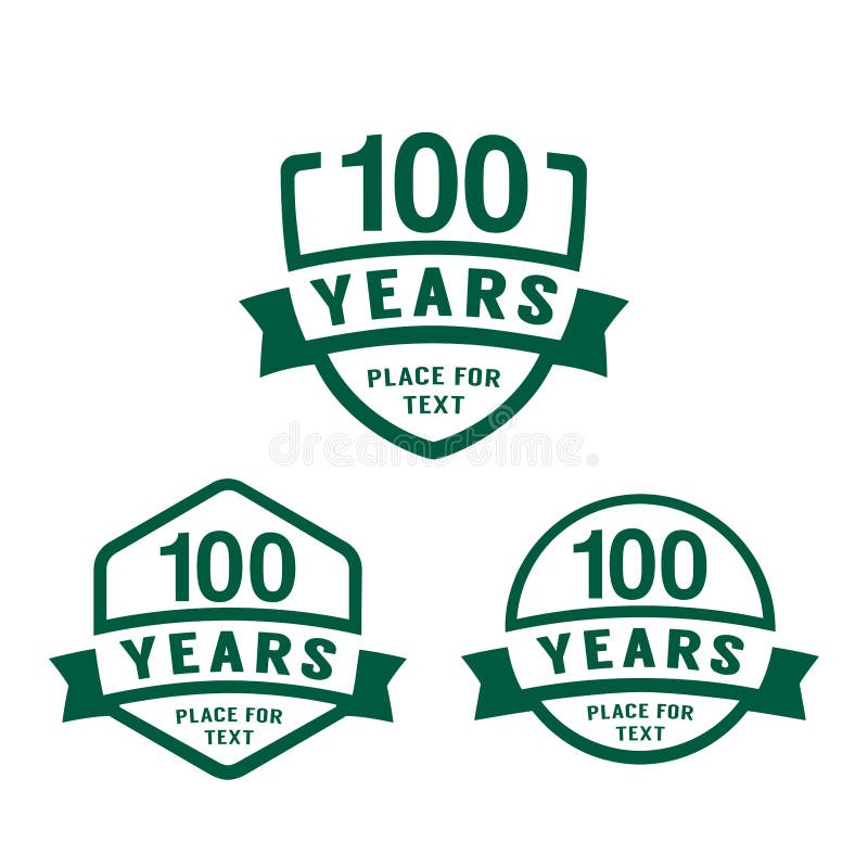 100 Years Anniversary Celebration Logotype. 100th Anniversary Logo ...
