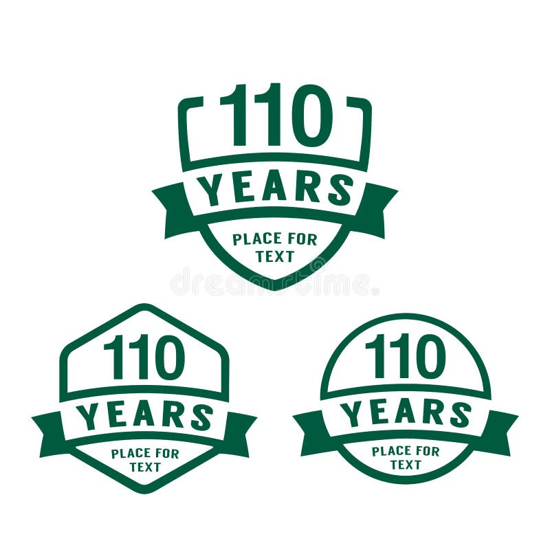 110 Years Anniversary Celebration Logotype. 110th Anniversary Logo ...