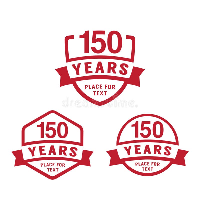 150 Years Anniversary Celebration Logotype. 150th Anniversary Logo ...