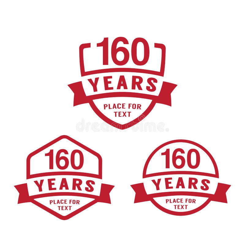 160 Years Anniversary Celebration Logotype. 160th Anniversary Logo ...