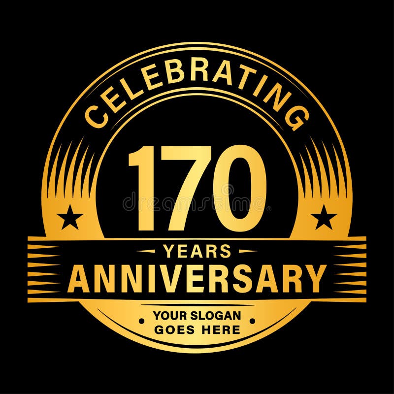 170 Years Anniversary Celebration Design Template. 170th Logo Vector ...