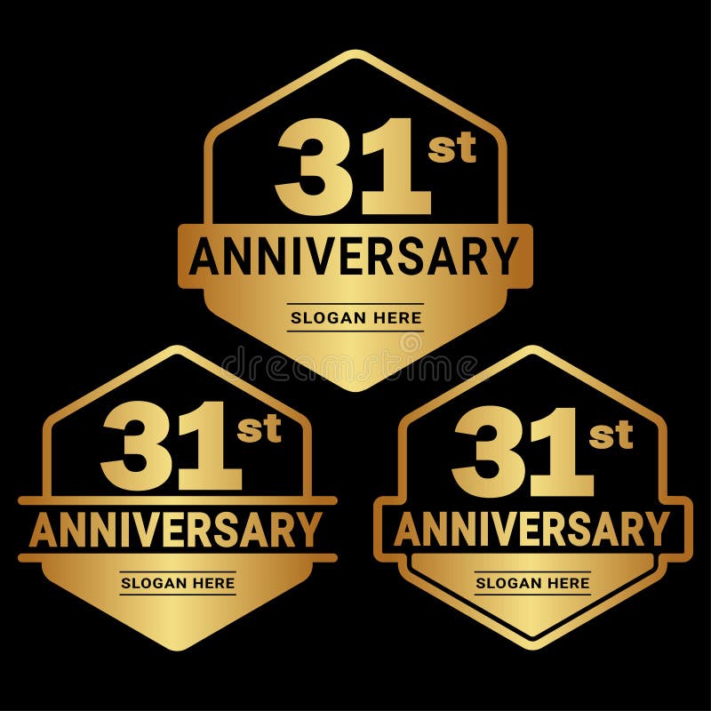 31 Years Anniversary Celebration Logotype. 31st Anniversary Logo ...