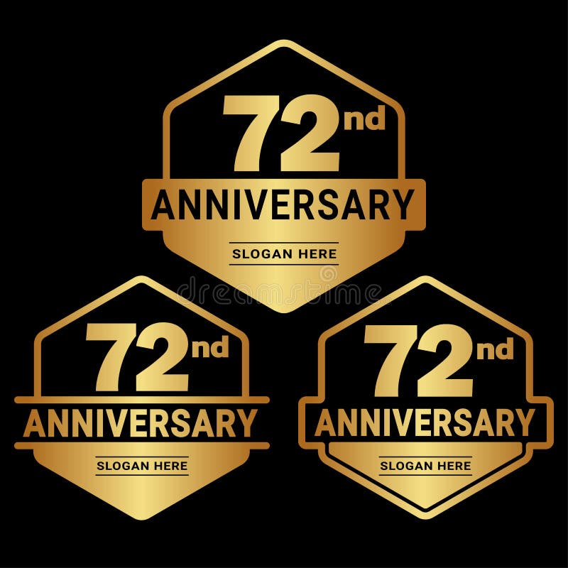 72 Years Anniversary Celebration Logotype. 72nd Anniversary Logo ...