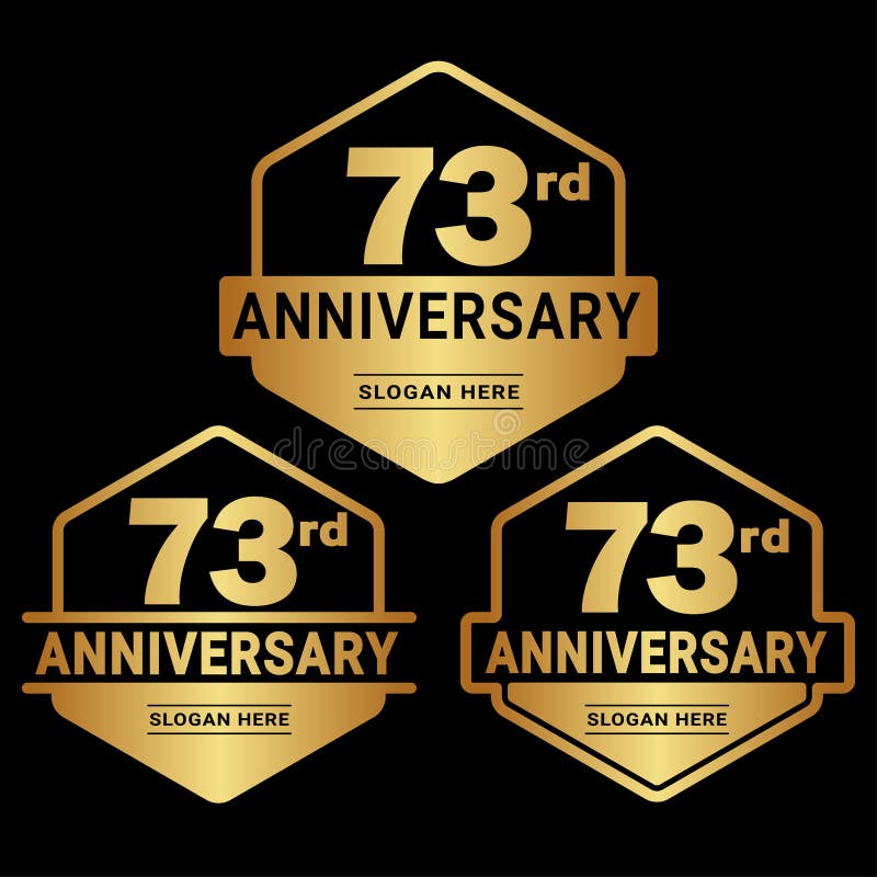 73 Years Anniversary Celebration Logotype. 73rd Anniversary Logo ...
