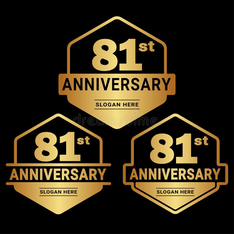 81 Years Anniversary Celebration Logotype. 81st Anniversary Logo ...