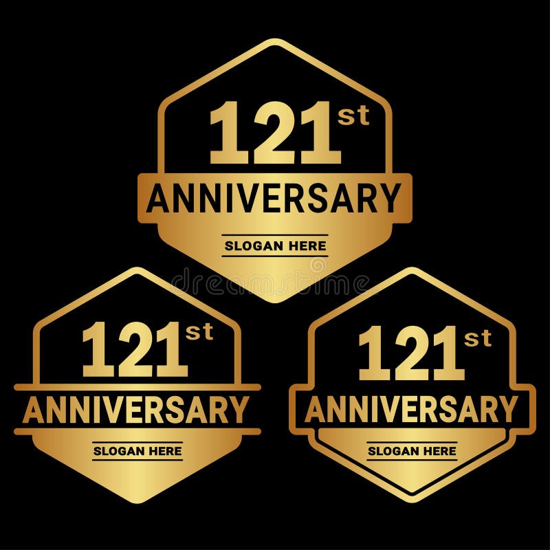 121 Years Anniversary Celebration Logotype. 121st Anniversary Logo ...
