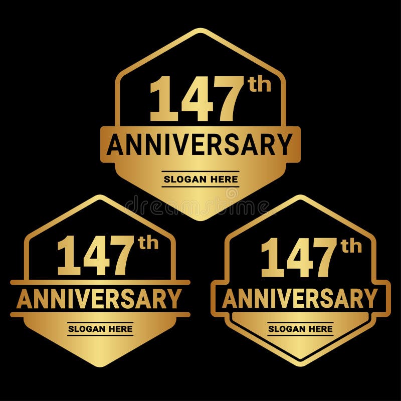 147 Years Anniversary Celebration Logotype. 147th Anniversary Logo ...