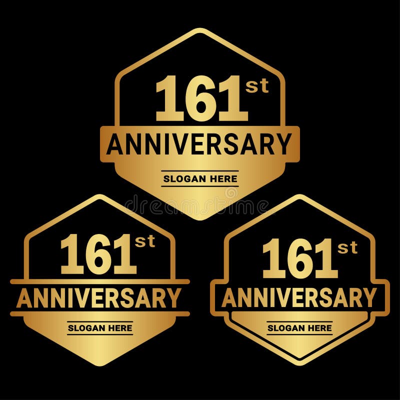 161 Years Anniversary Celebration Logotype. 161st Anniversary Logo ...
