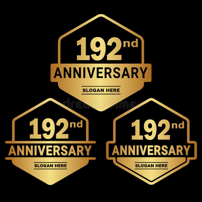 192 Years Anniversary Celebration Logotype. 192nd Anniversary Logo ...