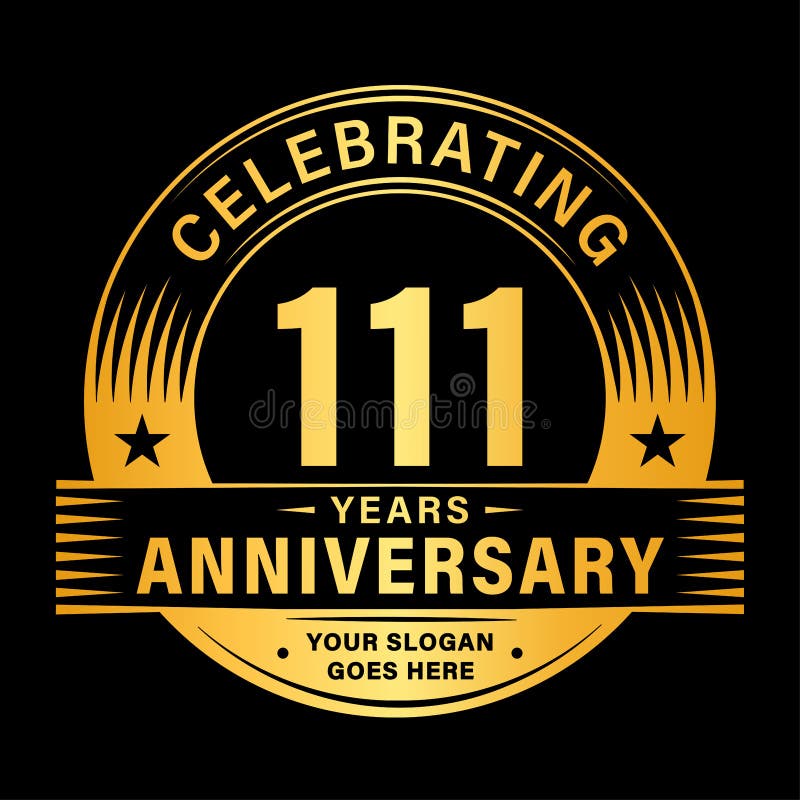 111 Years Anniversary Celebration Design Template. 111th Logo Vector ...