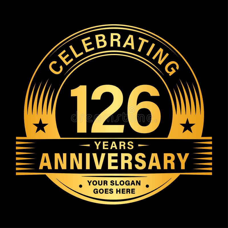 126 Years Anniversary Celebration Design Template. 126th Logo Vector ...