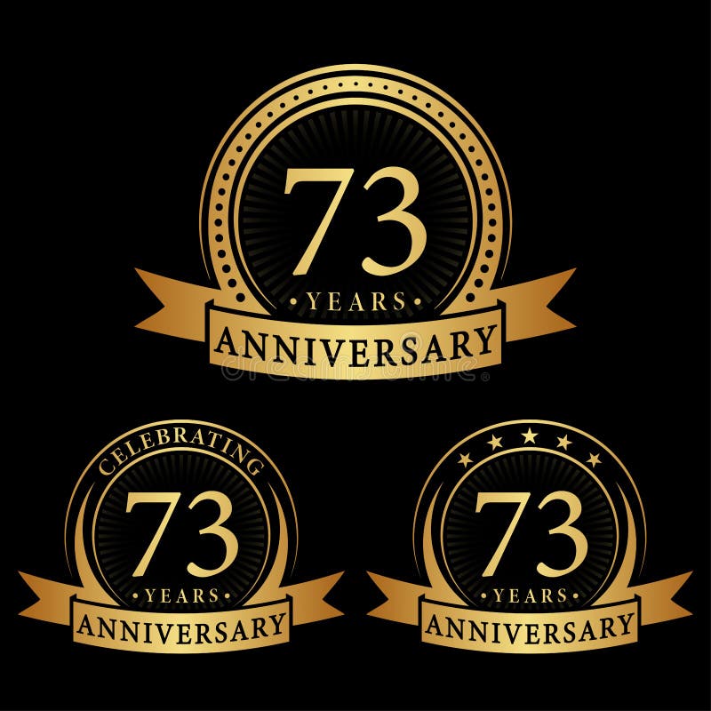 73 Years Anniversary Celebration Logotype. 73rd Anniversary Logo ...