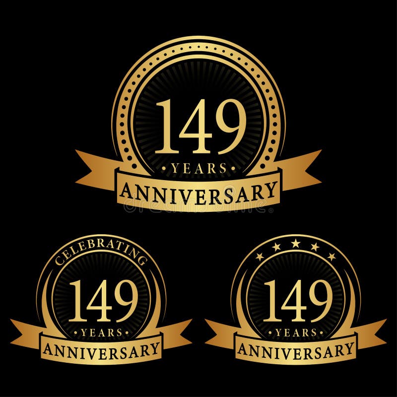 149 Years Anniversary Celebration Logotype. 149th Anniversary Logo ...