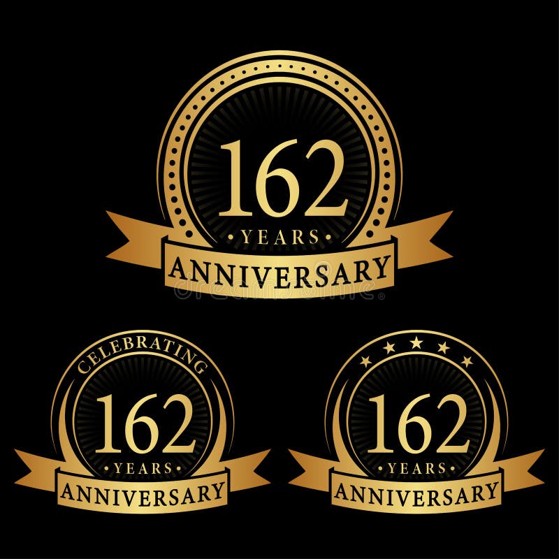 162 Years Anniversary Celebration Logotype. 162nd Anniversary Logo ...