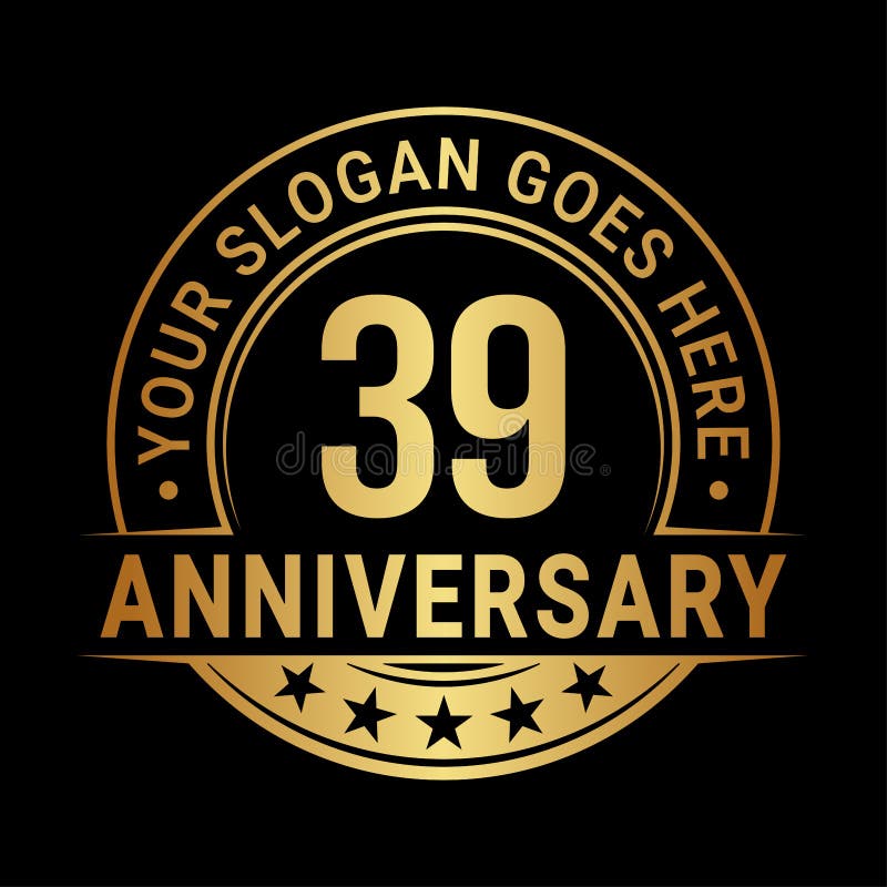 39 Years Anniversary. 39th Anniversary Logo Design Template. Vector and ...