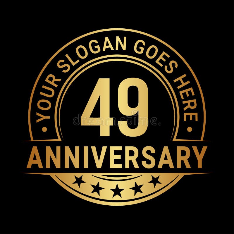 49 Years Anniversary. 49th Anniversary Logo Design Template. Vector and ...
