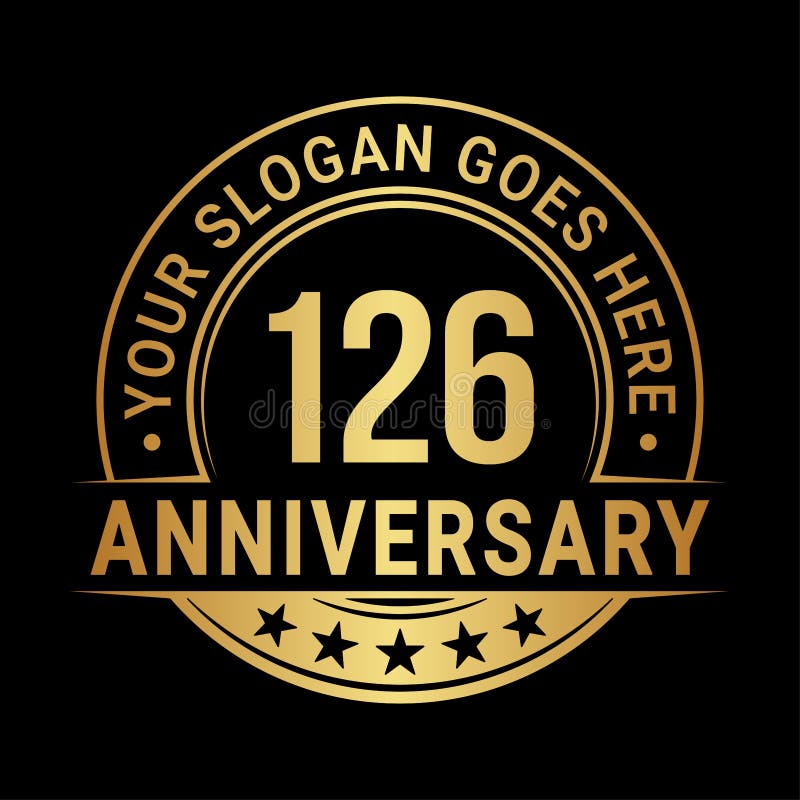 126 Years Anniversary. 126th Anniversary Logo Design Template. Vector ...