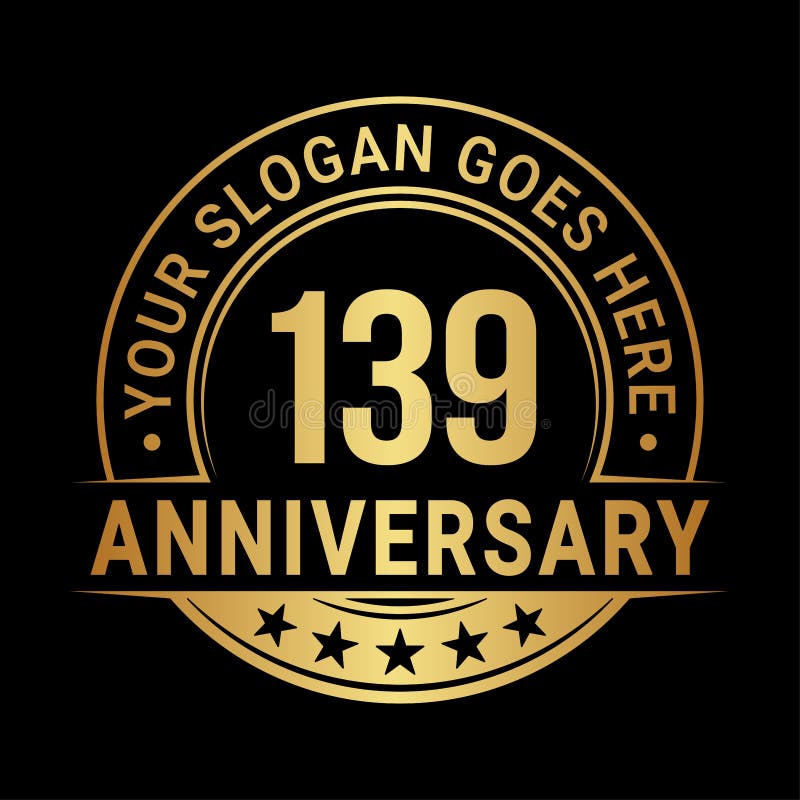 139 Years Anniversary. 139th Anniversary Logo Design Template. Vector ...