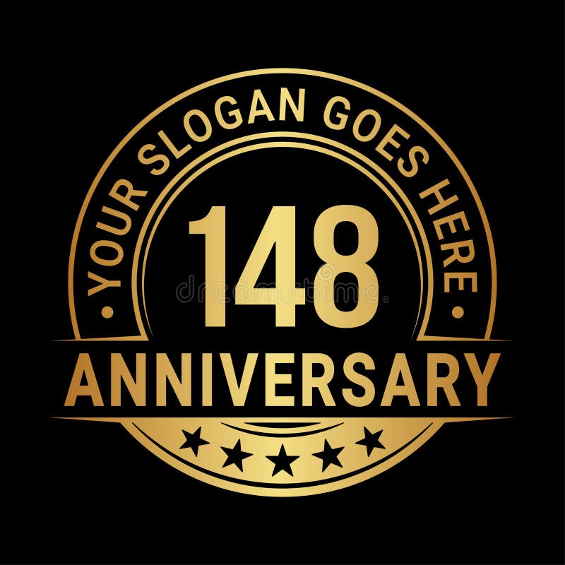 148 Years Anniversary. 148th Anniversary Logo Design Template. Vector ...