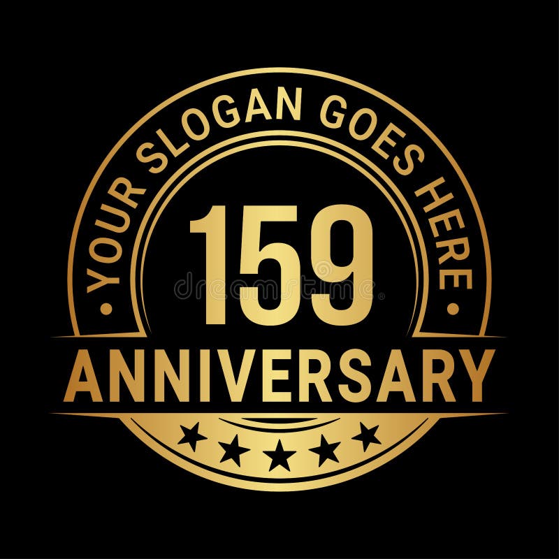 159 Years Anniversary. 159th Anniversary Logo Design Template. Vector ...