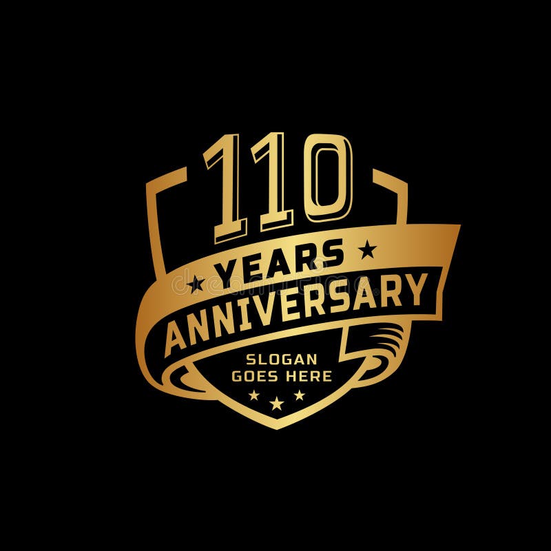 110 Years Anniversary Celebration Design Template. 110th Anniversary ...