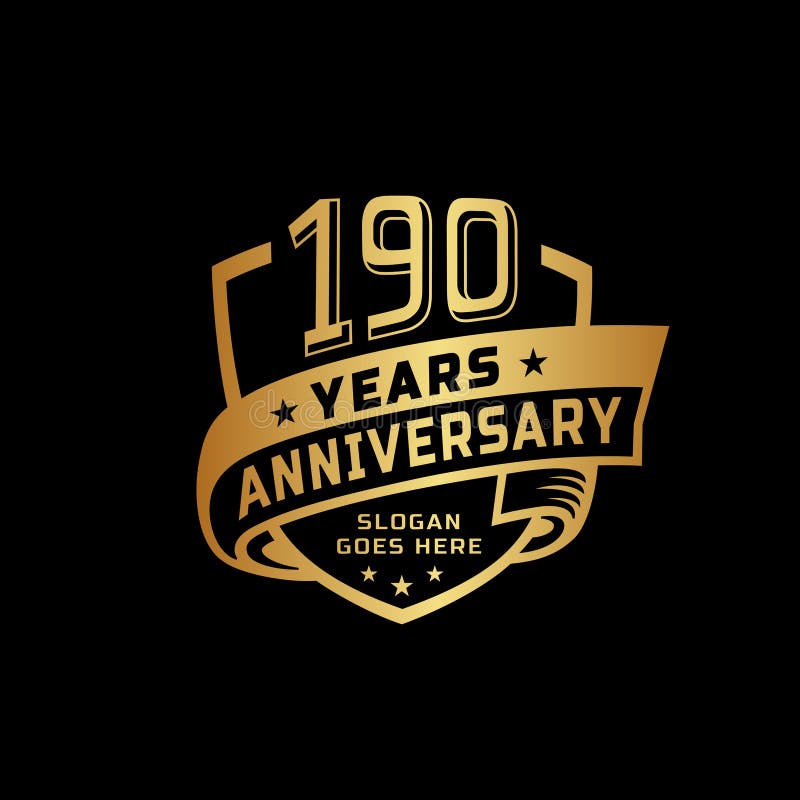 190 Years Anniversary Celebration Design Template. 190th Anniversary ...