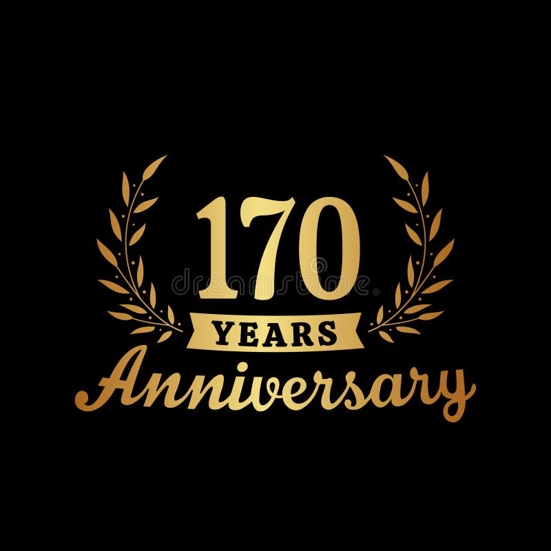 170 Years Anniversary Celebration Logotype. 170th Anniversary Logo ...