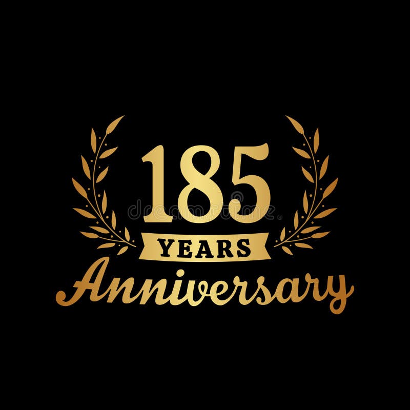 185 Years Anniversary Celebration Logotype. 185th Anniversary Logo ...