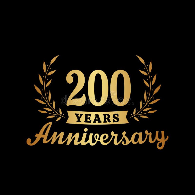 200 Years Anniversary Celebration Logotype. 200th Anniversary Logo ...