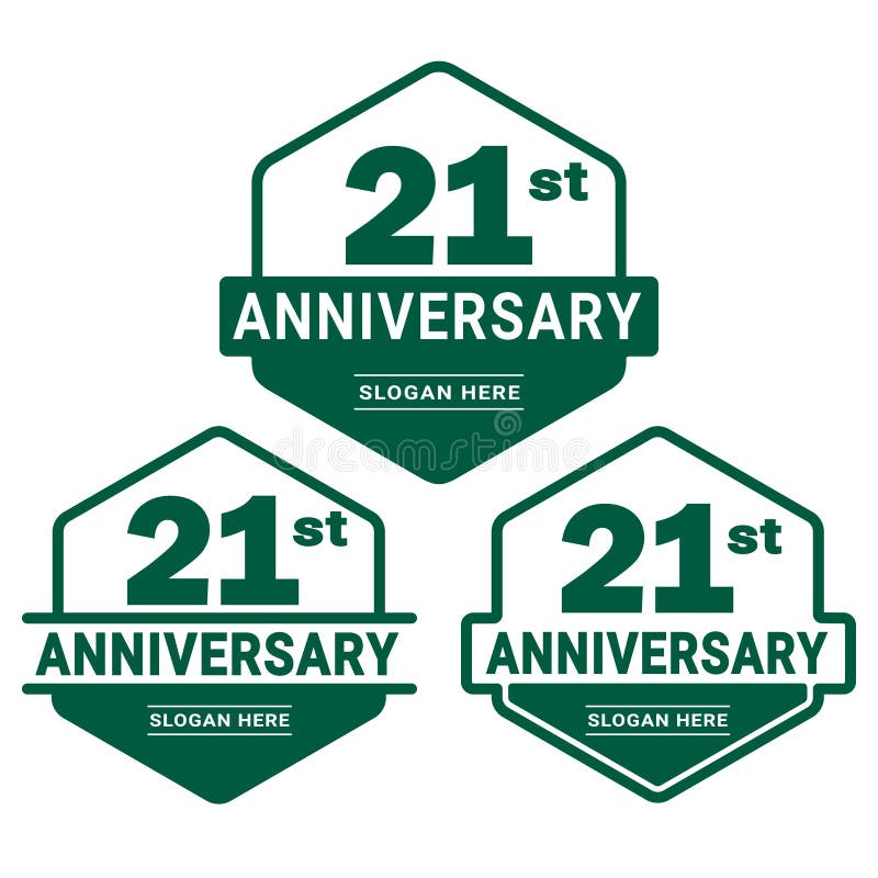 21 Years Anniversary Celebration Logotype. 21st Anniversary Logo ...