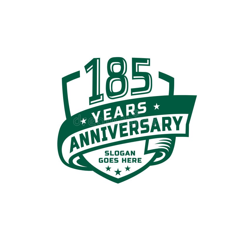 185 Years Anniversary Celebration Design Template. 185th Anniversary ...