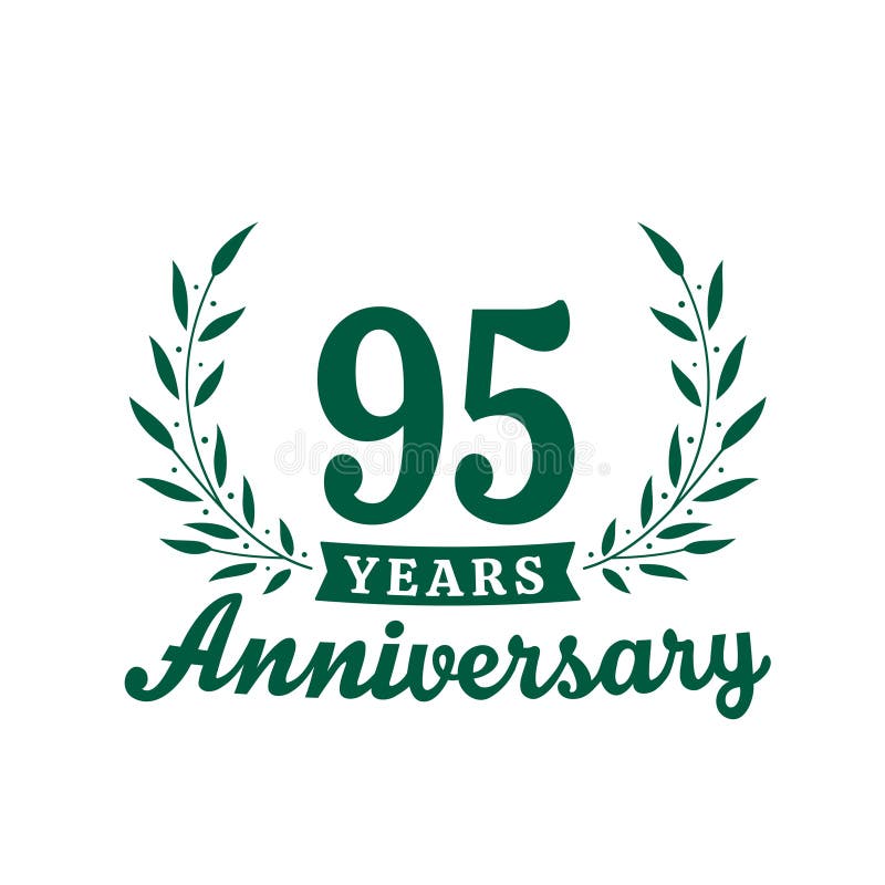 95 Years Anniversary Celebration Logotype. 95th Anniversary Logo ...